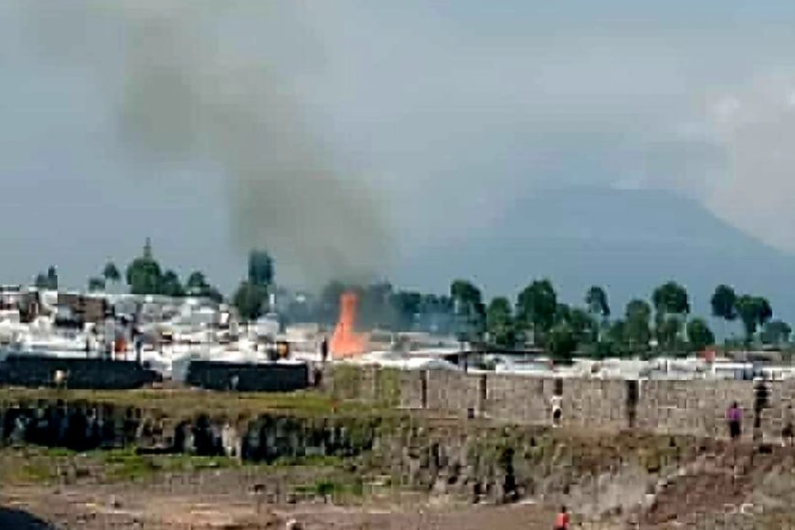 Goma : Un incendie d’origine inconnue ravage une cinquantaine d’abris ...
